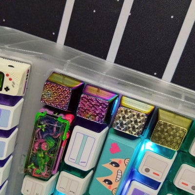 Cute Uwu Rose Gold Metal Artisan Keycap Custom Mechanical Keyboard Cute ...