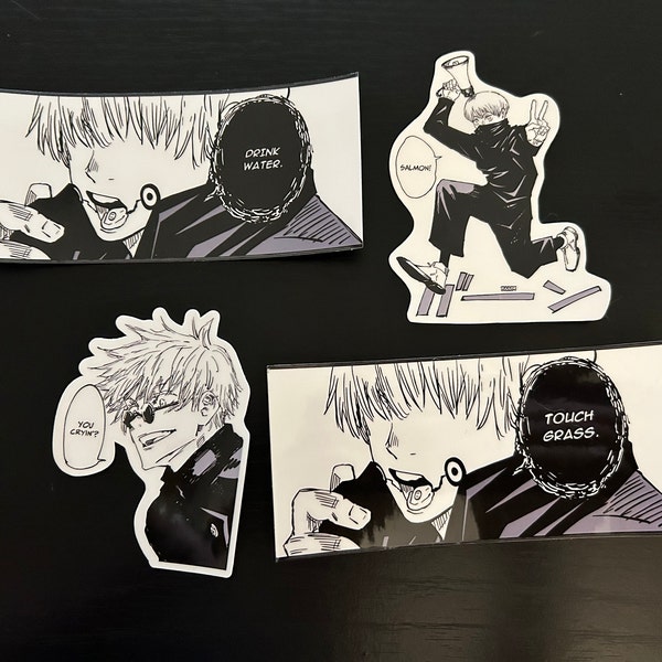 Inumaki Toge drink Water Meme Sticker Jujutsu Kaisen Anime Vinyl ...