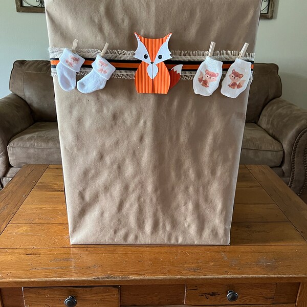 Handmade 3D Fox Card: Orange Embossed Children's Greeting - Etsy