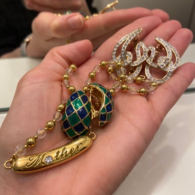 Avon Initial Letter D With Rhinestones Vintage Gold Tone Cursive Letter ...