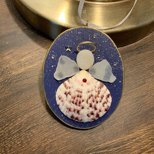 Angel/shell Angel/guardian Angel/ Sanibel Shell Ornament - Etsy