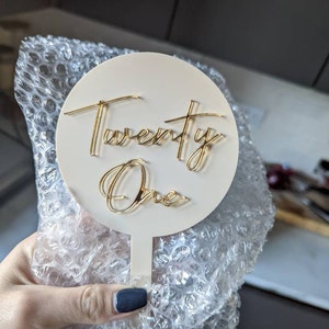 Custom Age Cake Topper Personalised Age Cake Topper - Etsy