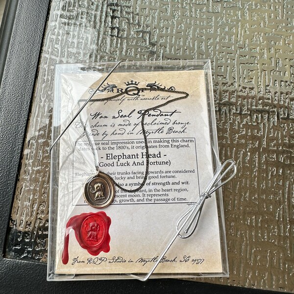 Wax Seal Necklace Aladdin Magic Genie Lamp Antique Wax Seal Jewelry ...