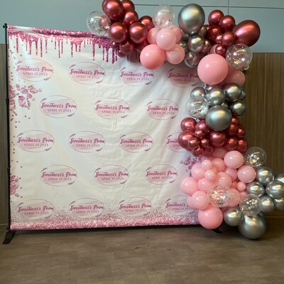 Prom Backdrop, Prom Step and Repeat, Prom Banner, Black and Gold Prom ...