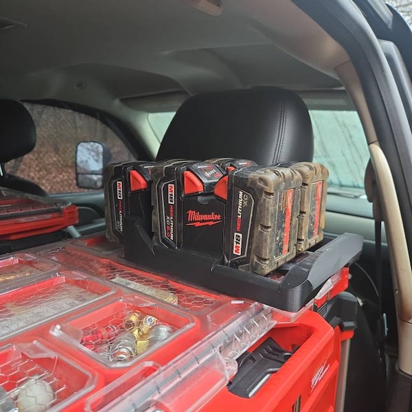 Milwaukee Packout M12 X6 Battery Holder - Etsy