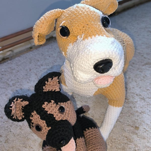 Pit Bull Crochet Pattern, Realistic Dog Amigurumi: Create Your Own Cute ...