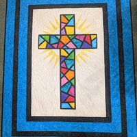 Log Cabin Cross Guiding Star Lap Size 48 In. X 66 In. - Etsy Denmark