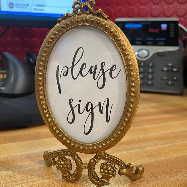 Printable Please Sign Sign | Please Sign Template | Editable Wedding ...