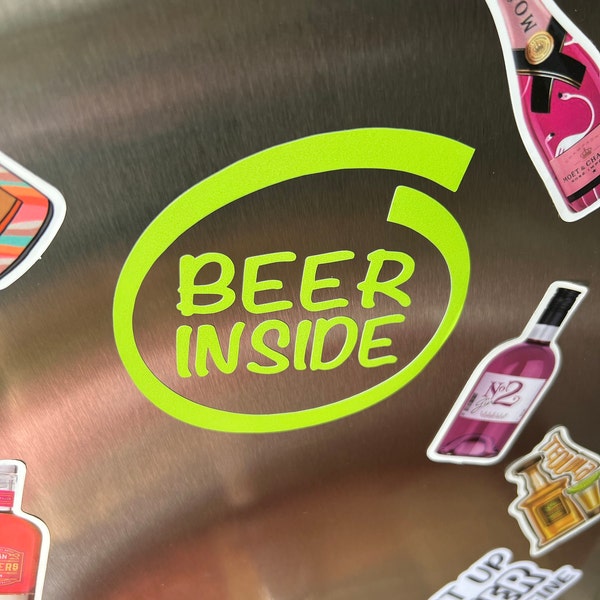 Beer Inside Decal Beer Inside Vinyl Decal Yeti Tumbler Cooler Window ...