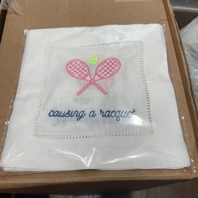 Funny Embroidered Cocktail Napkins boozy Cocktail Napkins - Etsy