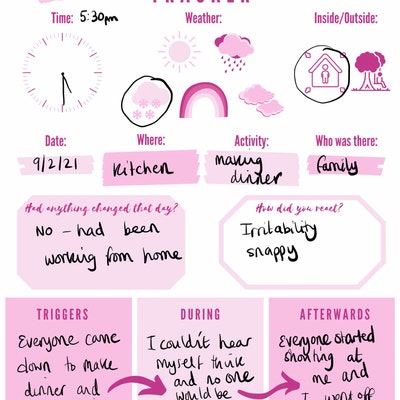 My Sensory Profile Journal Pages to Digital Download for Autism ...