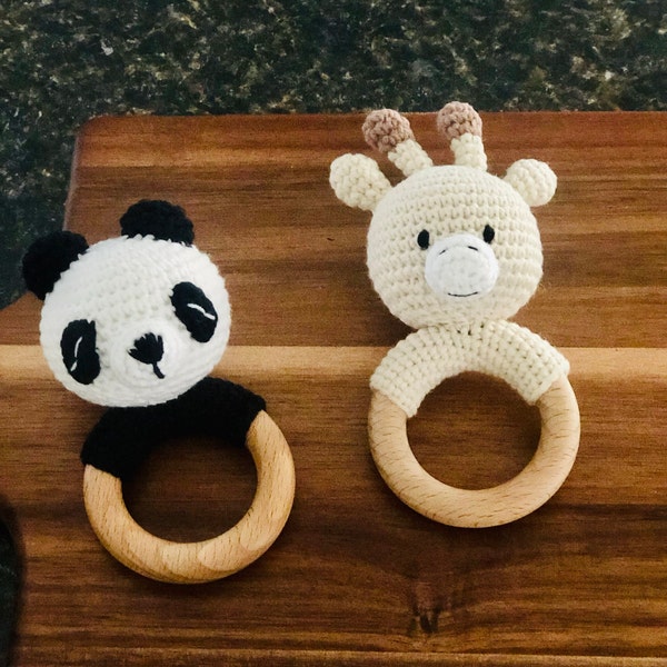 Crochet Safari Small Baby Animal Toys, Gifts for 1 Year Old Girl, Boy ...