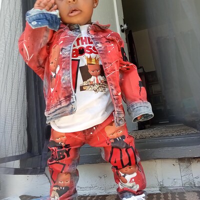 Girls Outfit Birthday Outfit Custom Denim Set Any Party - Etsy