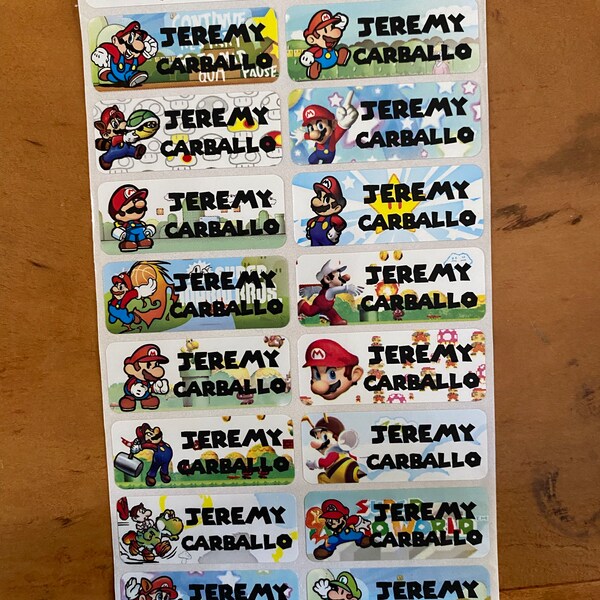 Name Label School Label Waterproof Label Daycare Stickers Kids Sticker ...