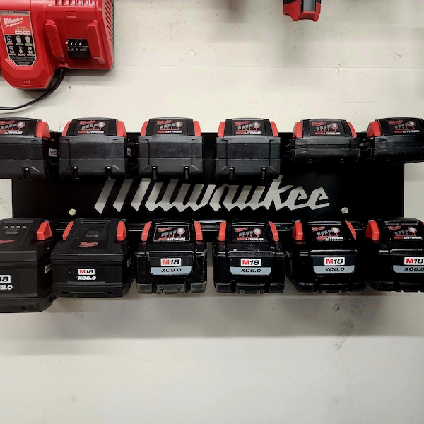 Milwaukee M18 and M12 Battery Holder - Etsy