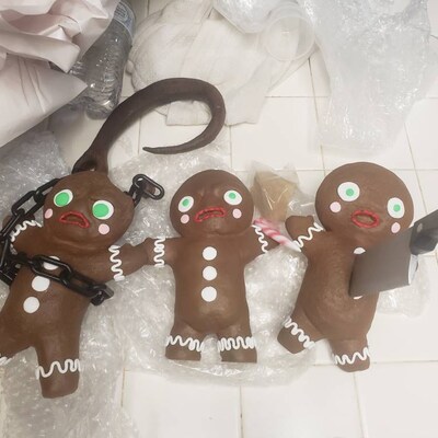 Killer Gingerbread Man With Knife - Etsy