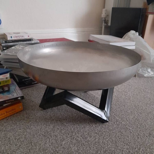 Log Holder Fire Wood Burner Store 60cm Round Black Durable Heavy Duty ...