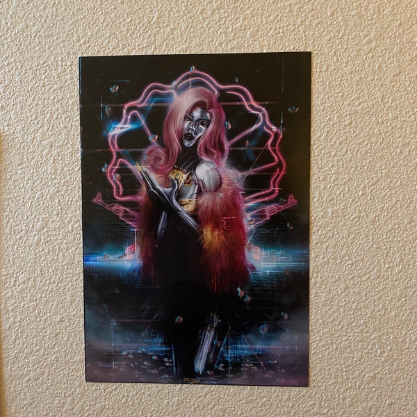Venus in Chrome L Lizzie Wizzy Cyberpunk 2077 Art Print - Etsy