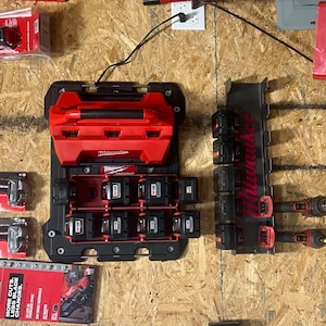 Milwaukee M18 Power Tool / Battery Holder / Organizer / Rack / Hanger ...