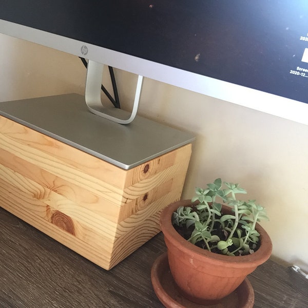 Angled Computer Monitor and Keyboard Stand - Etsy