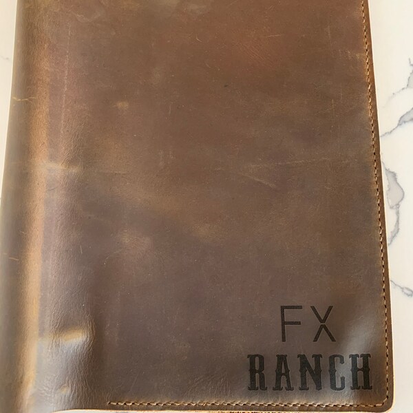 Leather Binder 3-ring, Compatible 8.5 X 11 Refill Paper, A5, B5 Paper ...