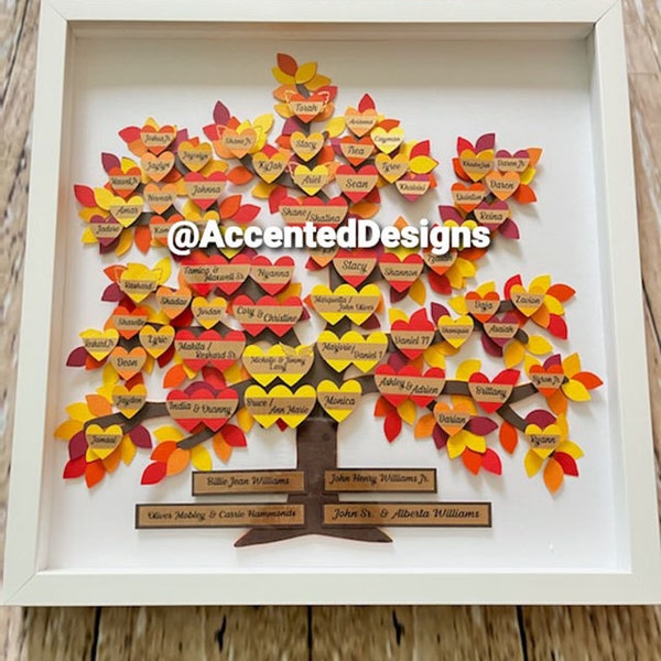 3D FALL TREE SVG - Fall Svg - Shadow Box Svg - for Cricut - for ...