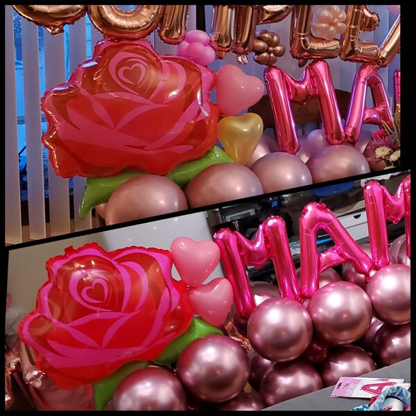 Rose Balloons - Red Rose Balloons - Flower Balloons - Floral Balloons ...