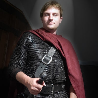 Knight's Cape Medieval Linen Cloak - Etsy