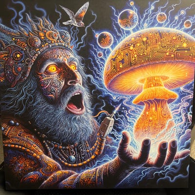 Eternal Reverie: Abstract Visionary Art Print Abstract Wall Art ...