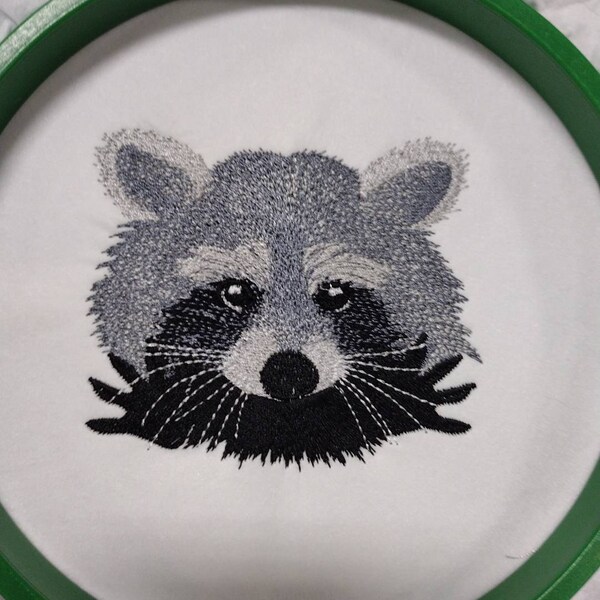 Raccoon Machine Embroidery Design - Cute Raccoon Embroidery Files - 5 ...