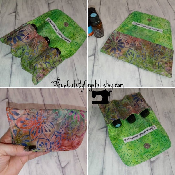 Essential Oil Pouch PATTERN | PDF Sewing Pattern | Essential Oil Bag ...