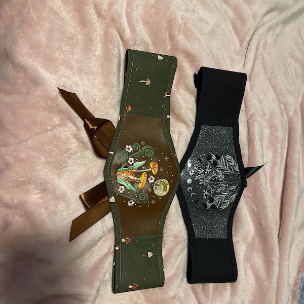 Cottagecore Mushroom Corset Belt - Etsy
