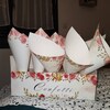 Wedding Confetti Cone Holder-white & Kraft Confetti Cone Stand Trays ...
