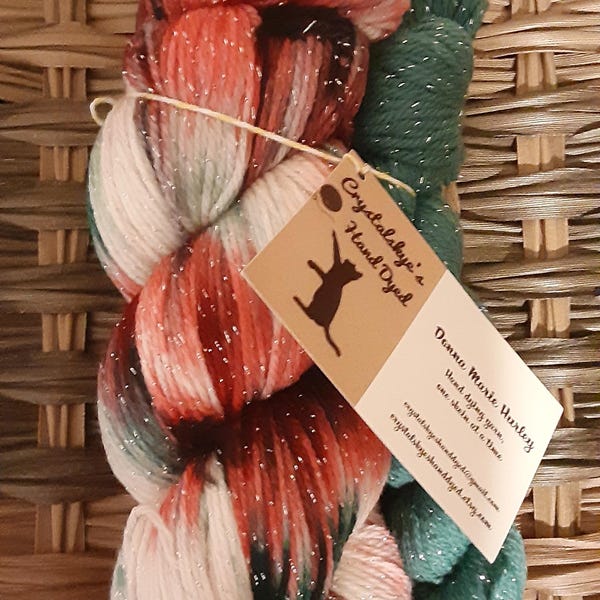 Hand Dyed Yarn Mini Skein Packs SW Sock Weight Mystery Packs, 5 Mini ...