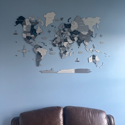 World Map Push Pin Wall Art, Travel Map Flag Push Pins, Flags Push Pins ...