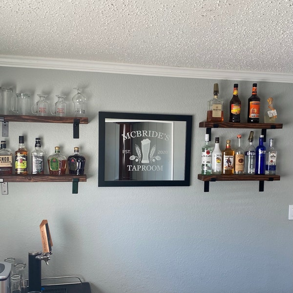 Engraved Personalized Bar Mirror (craft Beer) by Lifetime Creations ...