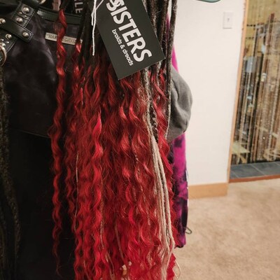 Viking Dreadlocks Ponytail Extensions, Dreads on Hairband Brown, Hair ...