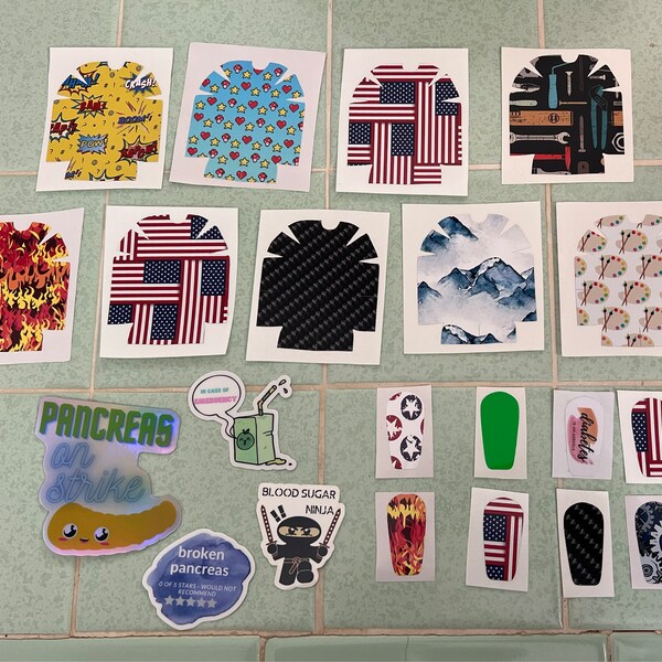 True Blue Shimmer Freestyle Libre Decal - Etsy