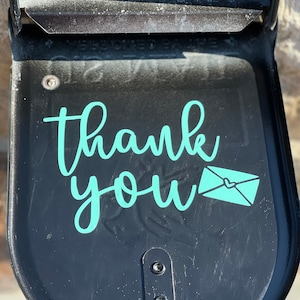 Thank You Decal, Thank You Sticker, Thank You Mail Box Decal Sticker ...