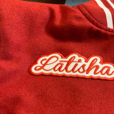 Name Patch Letterman Jacket Patch Cheer Patch Mascot Patch Sports ...