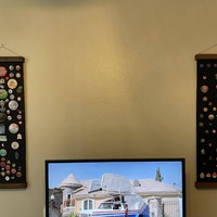 Premium Large Pin Display, Pin Badge Display, Canvas Pennant, Enamel ...