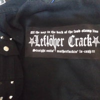 Leftover Crack Patch DIY Anarcho Crust Punk Citizen Fish Star Hipsters ...