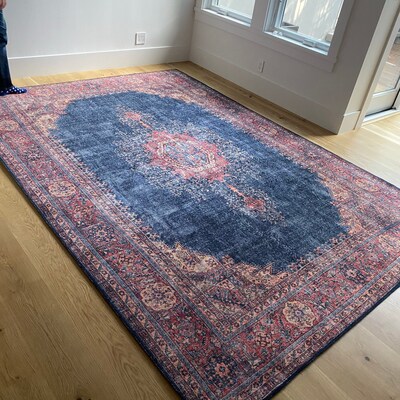 NARGAN Persian Pattern Oriental Rug, Antique Looks, Hand-knotted ...