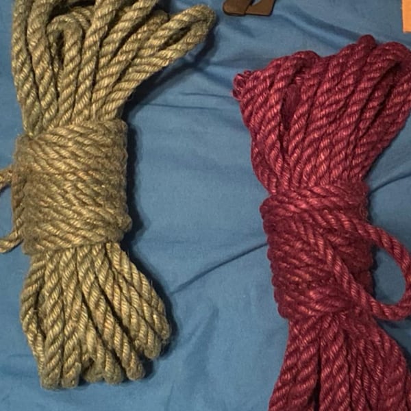 Jute Bondage Rope Emerald Green - Etsy