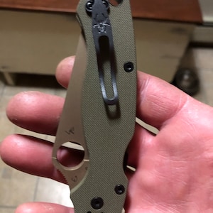 Black Titanium Pocket Clip for Spyderco Native 5 FRN Lightweight ...