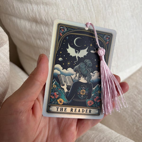 The Reader Card Bookmark, Trigger Warrings, Holographic Bookmark ...