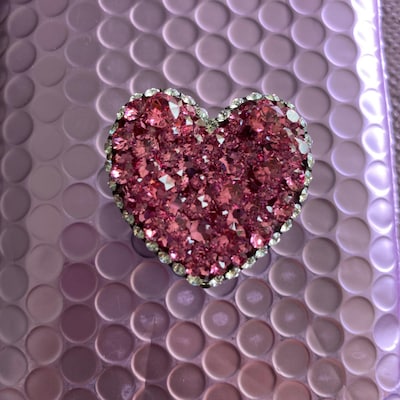 Custom Luxe Crystal & Pink Crystal Encrusted Phone Case, High End ...