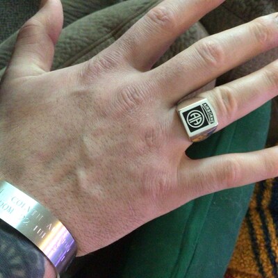 Mens Army Military Police Ring - Etsy