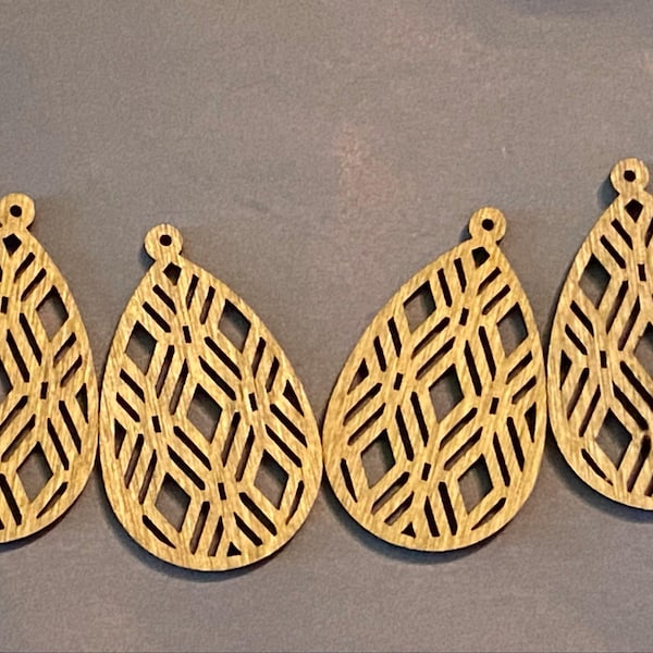 Moroccan Fleur and Flower Pattern Mandorla Shape Earring DIGITAL FILE ...