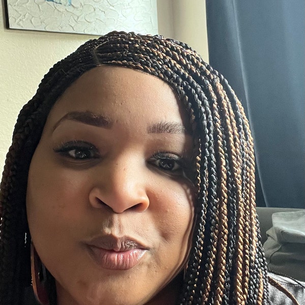 C-cut Braided Wig, Closure Wig, Natural Wig, Braided Wig , Light Weight ...